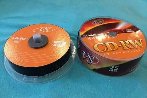 Комплект новых дисков CD-RV 25 шт в упаковке