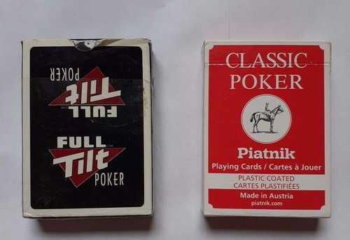 Игральные карты пластиковые Poker Full Tilt 54 шт