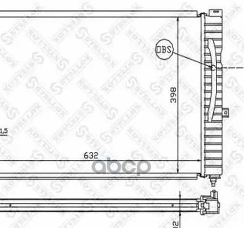 Радиатор VW Passat 1.6-1.9TDi 95;VW Passat