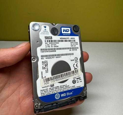 Жесткий диск WD HDD 2.5 500Gb 5400