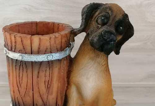 Подставка для зубочисток в виде собачки