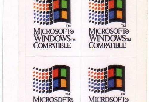 Наклейка на системный блок Microsoft Windows 3.1