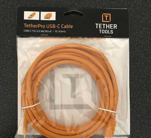 Кабель tether tools USB-C to 3.0 Micro-B 4,6 м