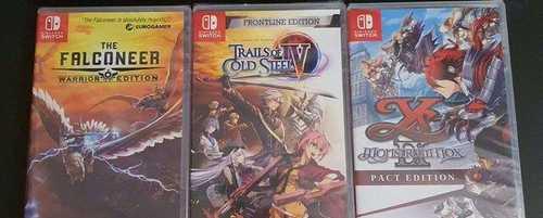 Falconeer, Ys IX, Trails of Cold Steel IV Switch