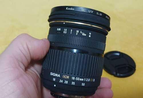 Объектив sigma 18-50mm 1:2.8 EX DC D для Nikon