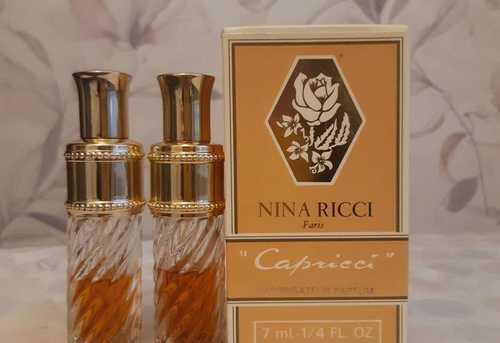 Духи винтаж Capricci Nina Ricci 2 шт. Франция