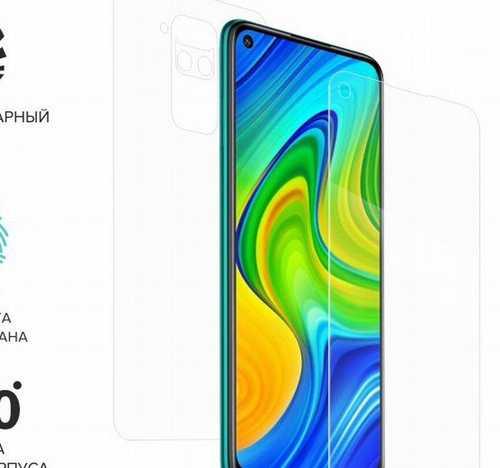 Защитная пленка на Xiaomi Redmi Note 9