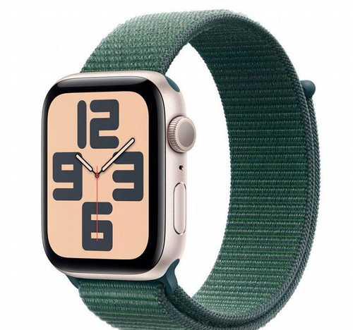 Apple Watch SE 2024 40mm Starlight Green Loop