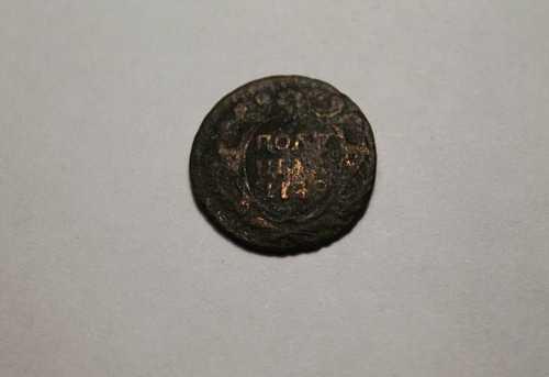 Монета Полушка 1749 год