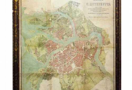 Старинный план Санкт-Петербурга
