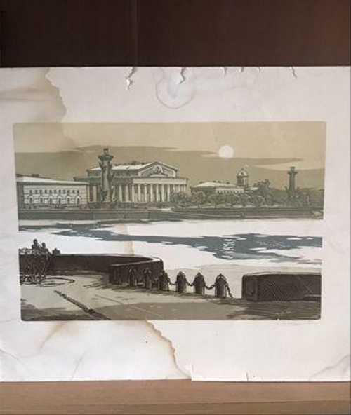 Линогравюра СССР