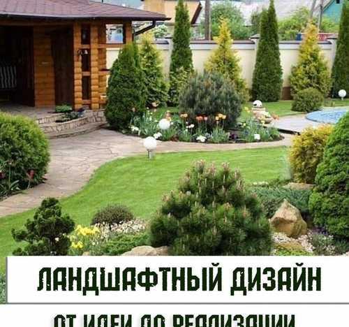 Готовый дизайн проект 5 соток дачного участка \ Проект №235