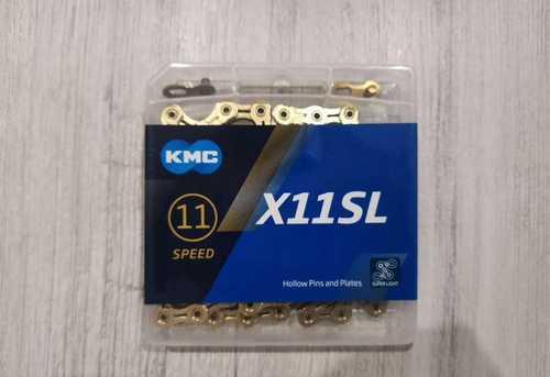 Цепь KMC X11SL Gold 118L 11ск сверхлегкая