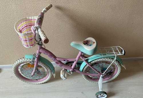 Велосипед детский 16 дюймов с доп колесами
