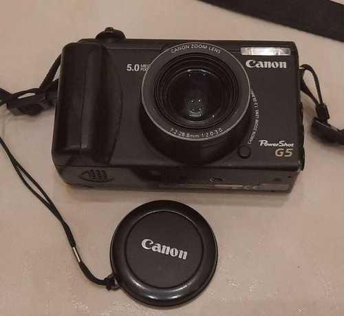 Зеркальный фотоаппарат canon power shot g5 pc-1049