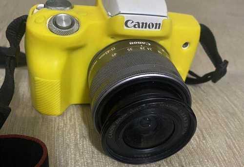 Беззеркальная камера canon m50 с объективом
