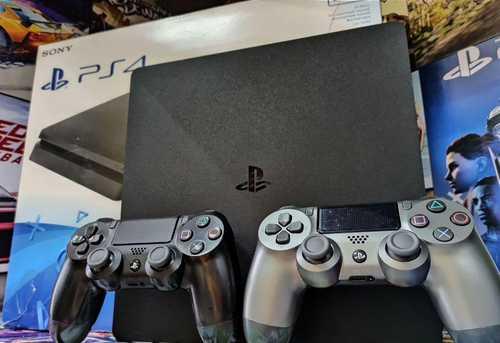 Sony Playstation 4 Slim + Второй Геймпад