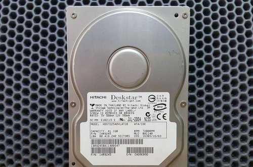 Жесткий диск 40Gb IDE 3.5" hitachi HDS722540vlat20