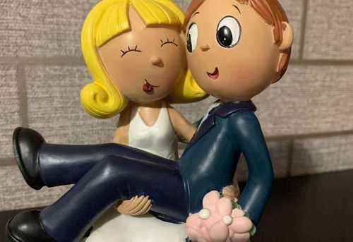 Фигурка жених и невеста на торт новая