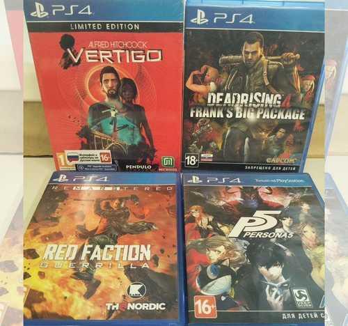 PS4 Persona 5/ Dead Rising/ Vertigo/ Red Faction