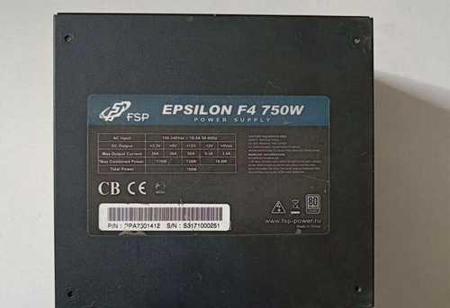 Блок питания FSP Group Epsilon F4 750W, 80+ Silver
