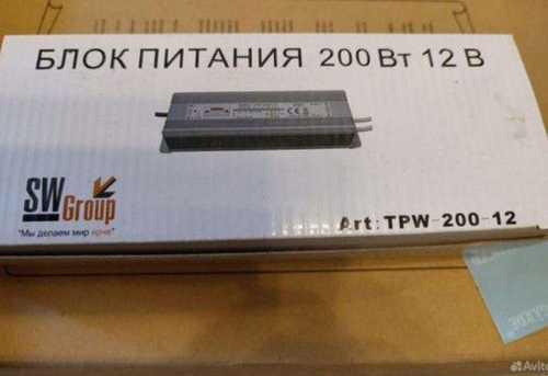 Блок питания для диодной ленты TPW- 200-12