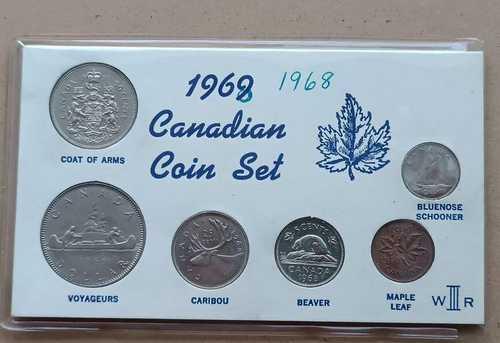 Набор 6 монет Канады 1968 года