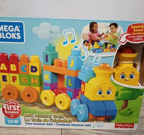 Паровоз mega bloks, новый