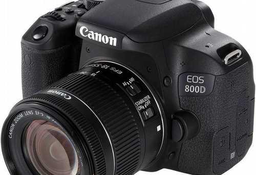 Canon 800D(18-55mm IS) +8гб+Сумка+Доп/Акб+Коробка+