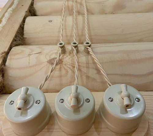 Ретро-проводка керамика и провода