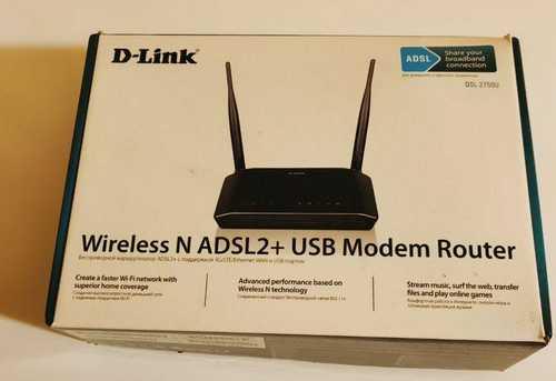 Беспроводной модем роутер D-Link N adsl2+USB