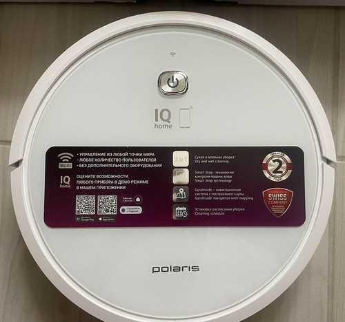 Робот пылесос Polaris IQ Home Aqua pvcr 1229 WI-FI