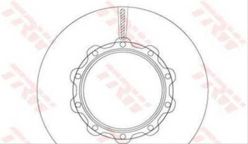 Диск тормозной 430мм, TRW DF5014S TRW