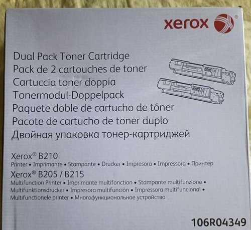 Тонер-картридж Xerox 106R04349/106R04348 Оригинал