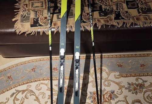 Лыжи innovik 147 см и лыжные палки 110 см