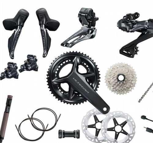 Групсет Shimano Ultegra DI2 FC-R8100 дисковый торм