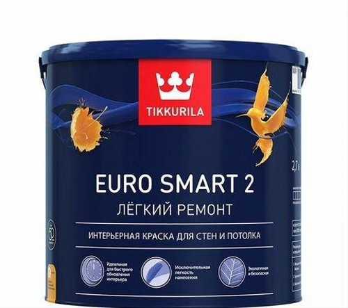 Краска интерьерная Tikkurila Euro Smart 2