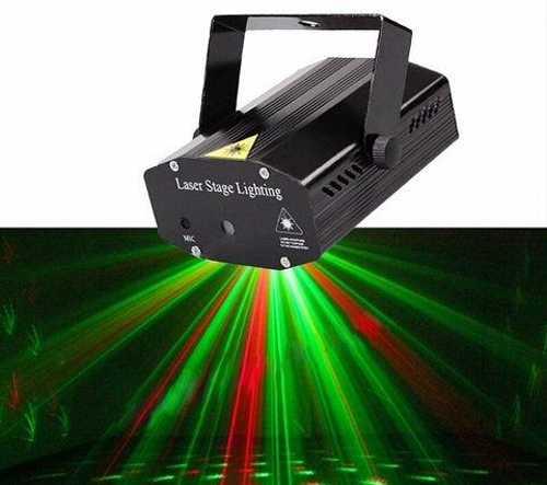 Лазерный проектор Mini Laser Stage Lighting с карт