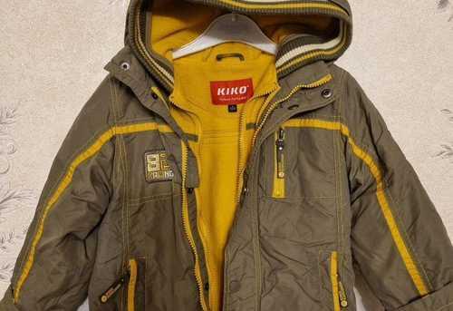 Комплект Kiko 2в1-ветровка+флисовая куртка рост116