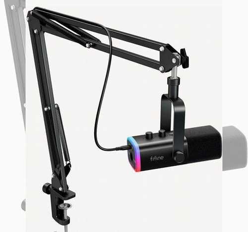 Динамический USB/XLR микрофон Fifine AM8T, черный