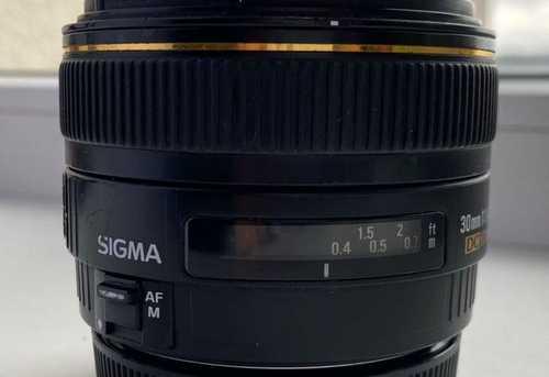 Объектив Sigma 30mm 1.4 art canon