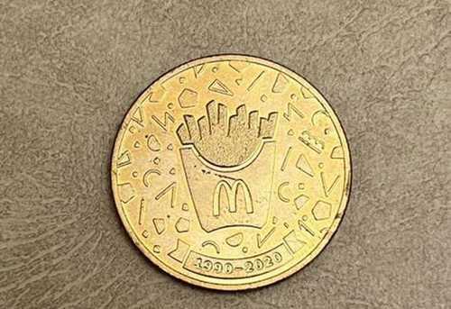 Коллекционная монета "30 лет дружбы Макдоналдс"