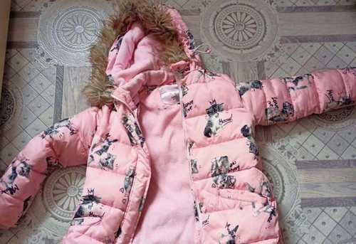 Куртка зимняя для девочки 7 лет