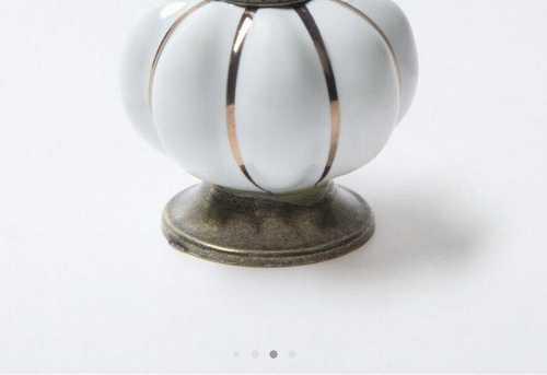 Ручка- кнопка керамика металл мебельная