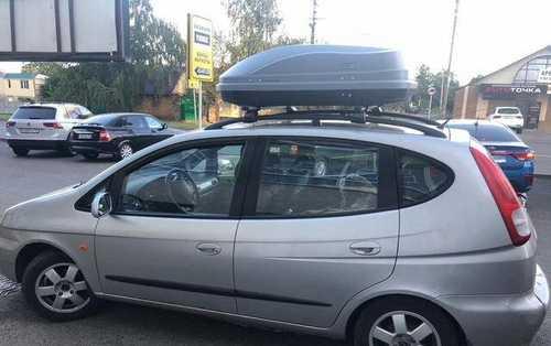 Багажный бокс на крышу Магнум 350 L (серебро)