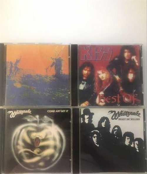 CD диски Whitesnake, kiss, pink Floyd