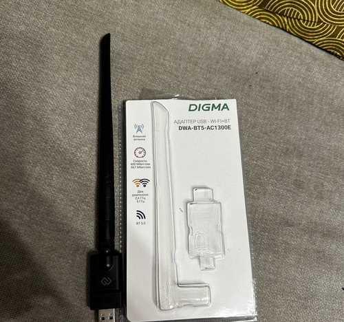 Сетевой адаптер digma wifi + bluetooth usb