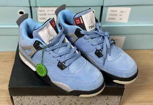 Кроссовки Nike Air Jordan 4 retro (Голубые)