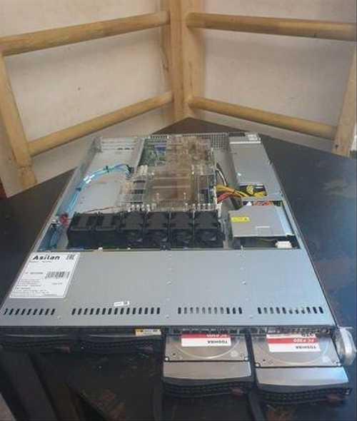 Сервер Supermicro CSE-815TQ-600W,1U,Xeon E5-2620V4