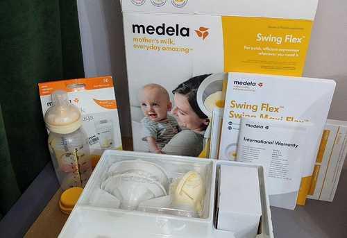 Молокоотсос medela swing flex электрический